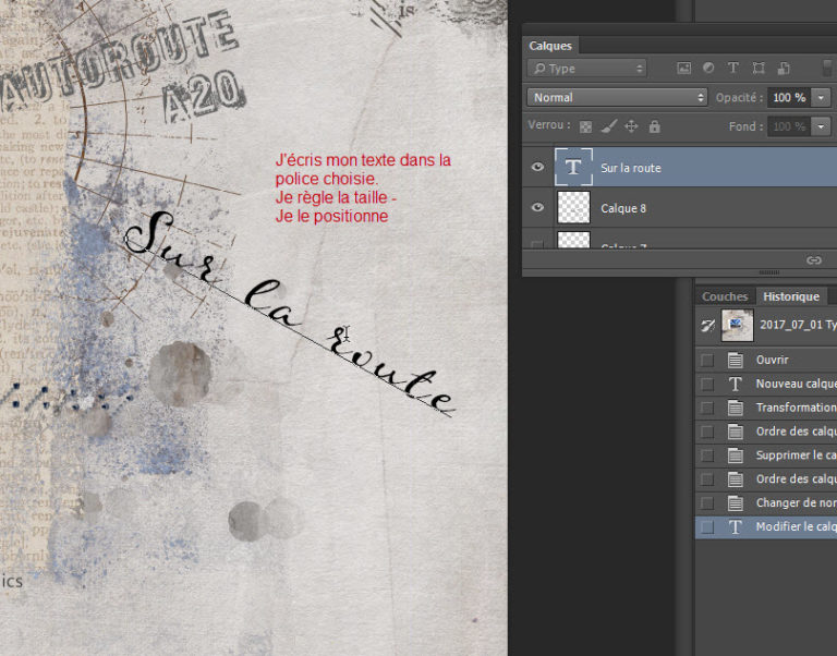 Tutorial Typo - Effet tampon ou stencil - ClindoeilArtistic